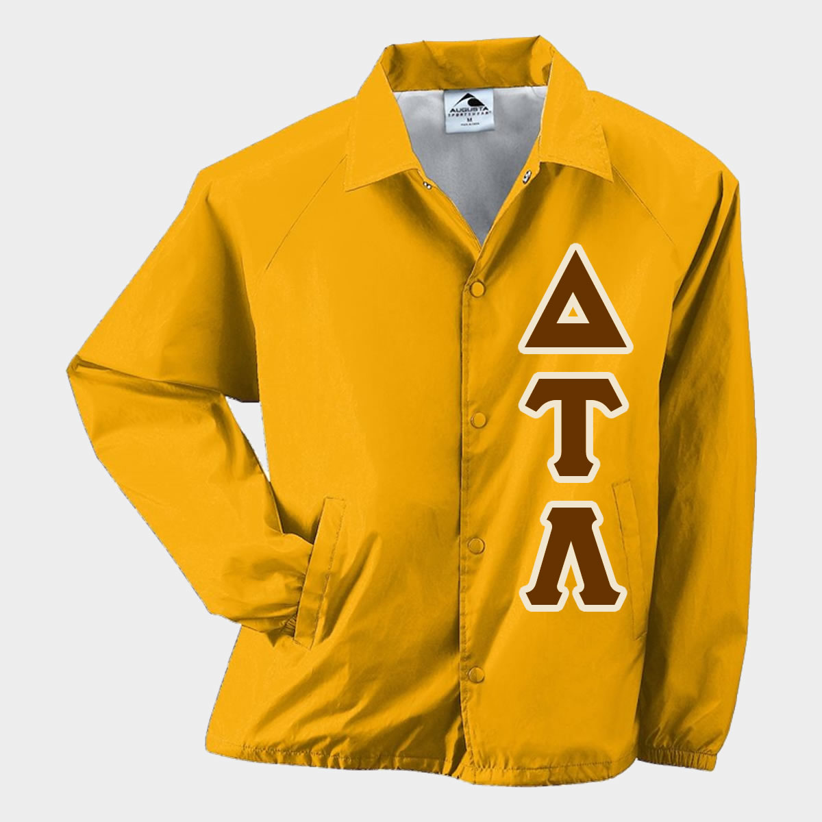 Greek nation Fraternity & Sorority - Delta Tau Lambda Gold Coach Jacket