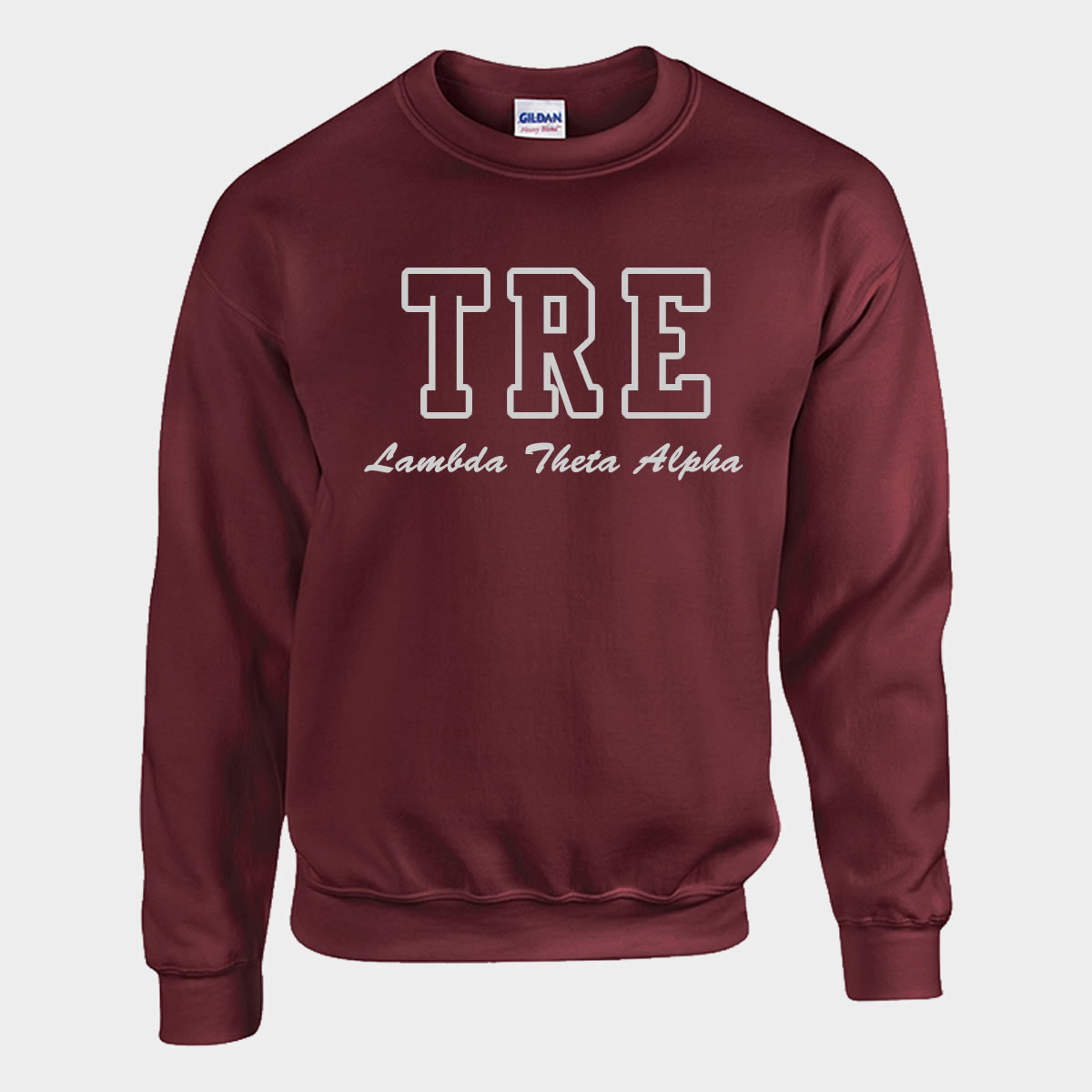 Greek nation Fraternity & Sorority - Lambda Theta Alpha TRE Burgundy Crewneck Sweatshirt