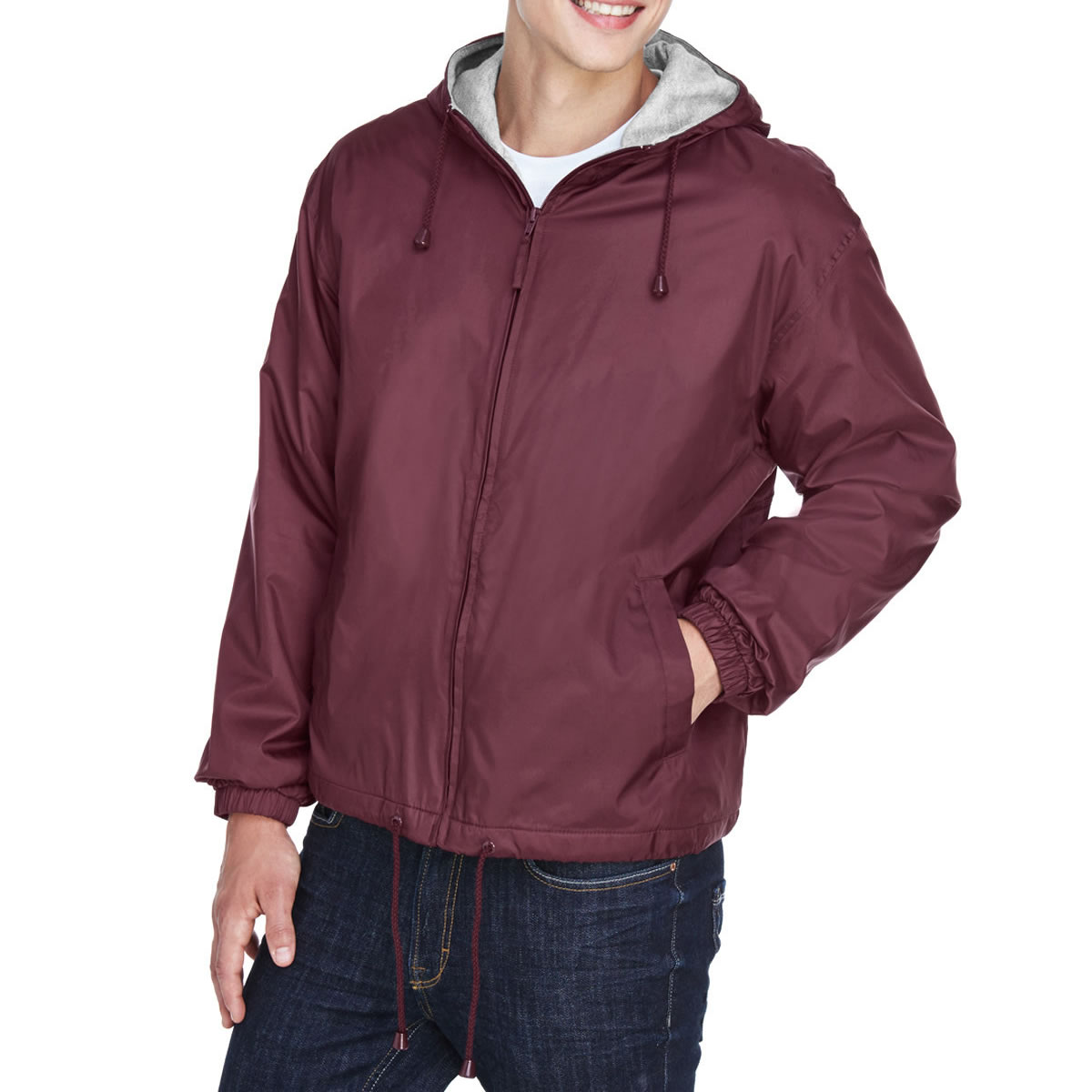 Greek nation Fraternity & Sorority - Gamma Phi Omega Maroon Fullzip Hoodie