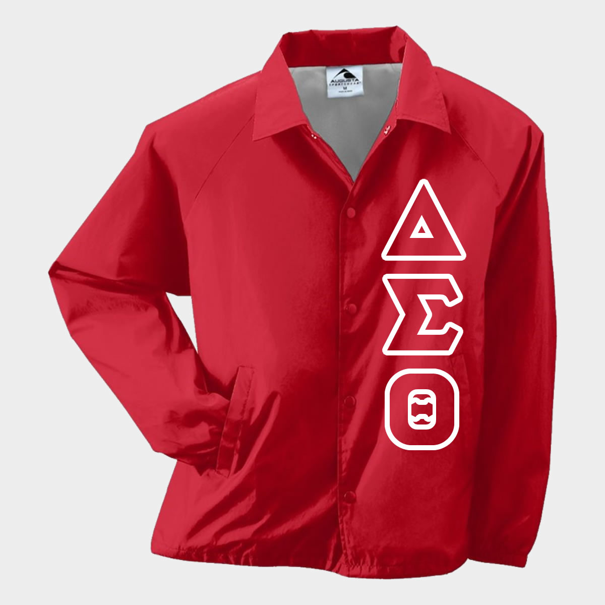 Greek nation Fraternity & Sorority - Delta Sigma Theta Red Coach Jacket