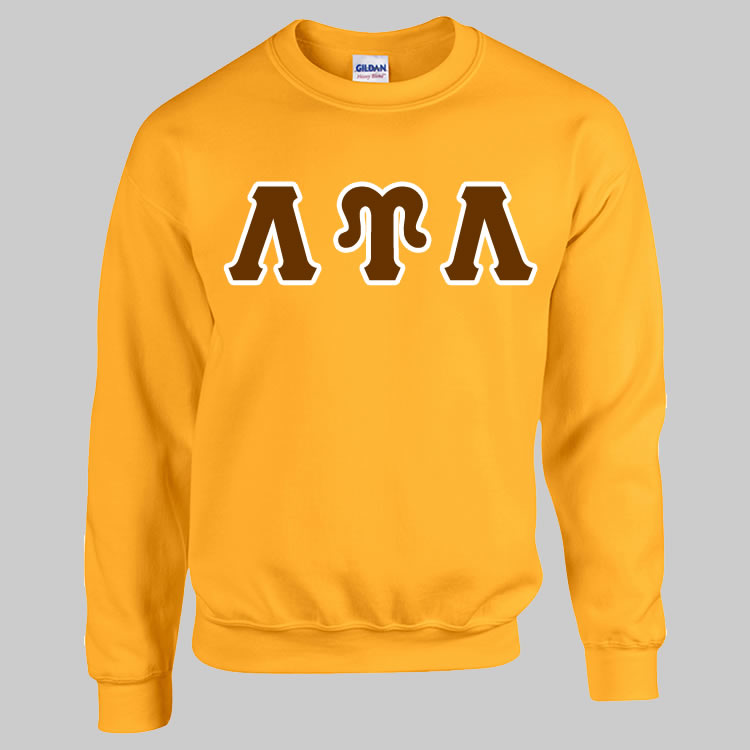 Greek nation Fraternity & Sorority - Lambda Upsilon Lambda Gold Crewneck Sweatshirt