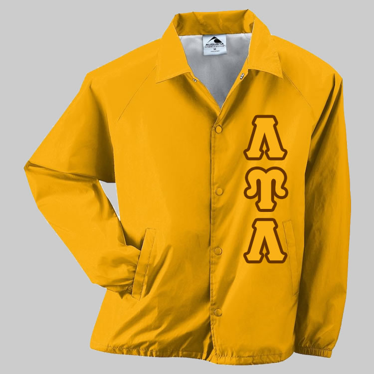 Greek nation Fraternity & Sorority - Lambda Upsilon Lambda Gold Coach Jacket