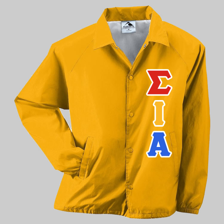 Greek nation Fraternity & Sorority - ΣΙΑ Gold Coach Jacket