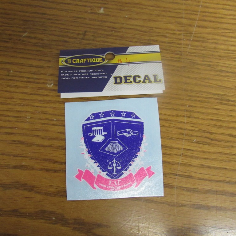 Greek nation Fraternity & Sorority - Sigma Lambda Gamma Crest Decal