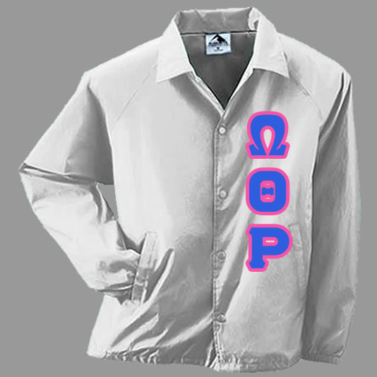 Greek nation Fraternity & Sorority - Omega Theta Rho White Coach Jacket ...