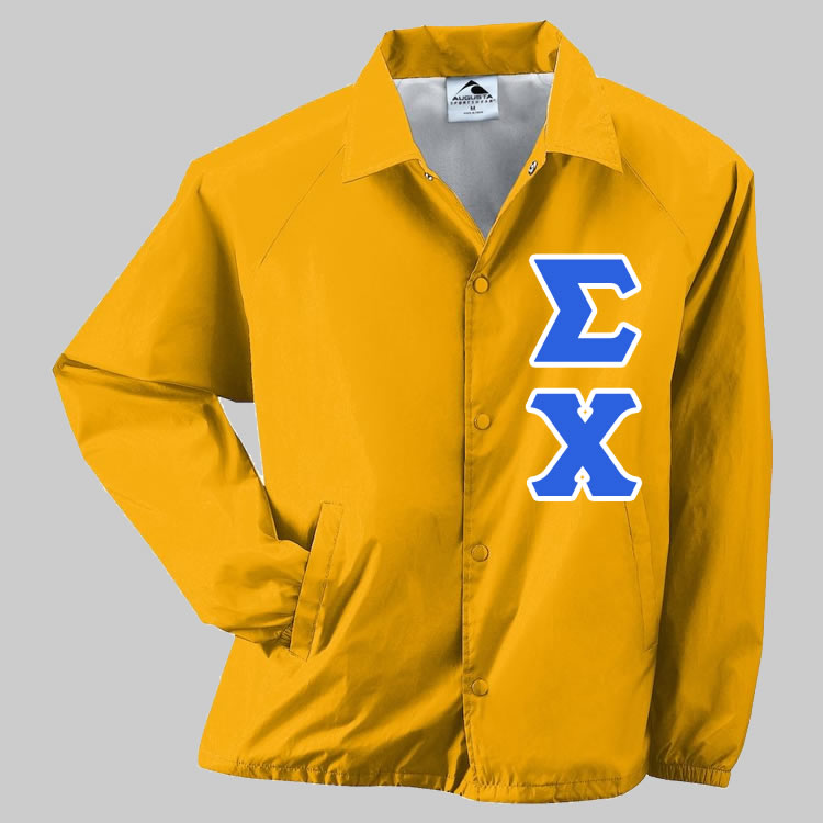 Greek nation Fraternity & Sorority - Sigma Chi Gold Coach Jacket