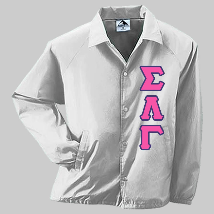 Greek nation Fraternity & Sorority - ΣΛΓ White Coach Jacket