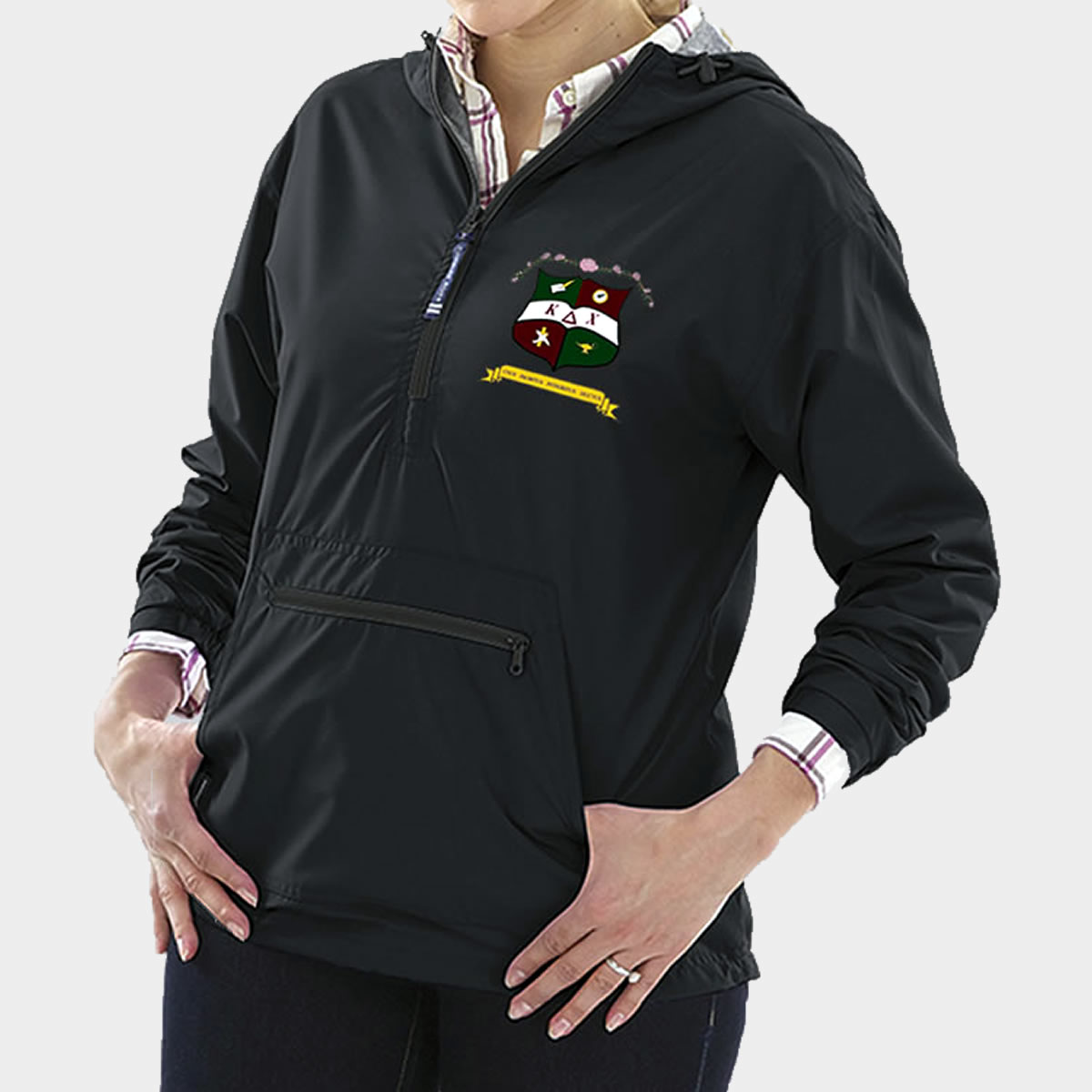 Greek nation Fraternity & Sorority - ΚΔΧ Black Chatham Anorak Jacket ...