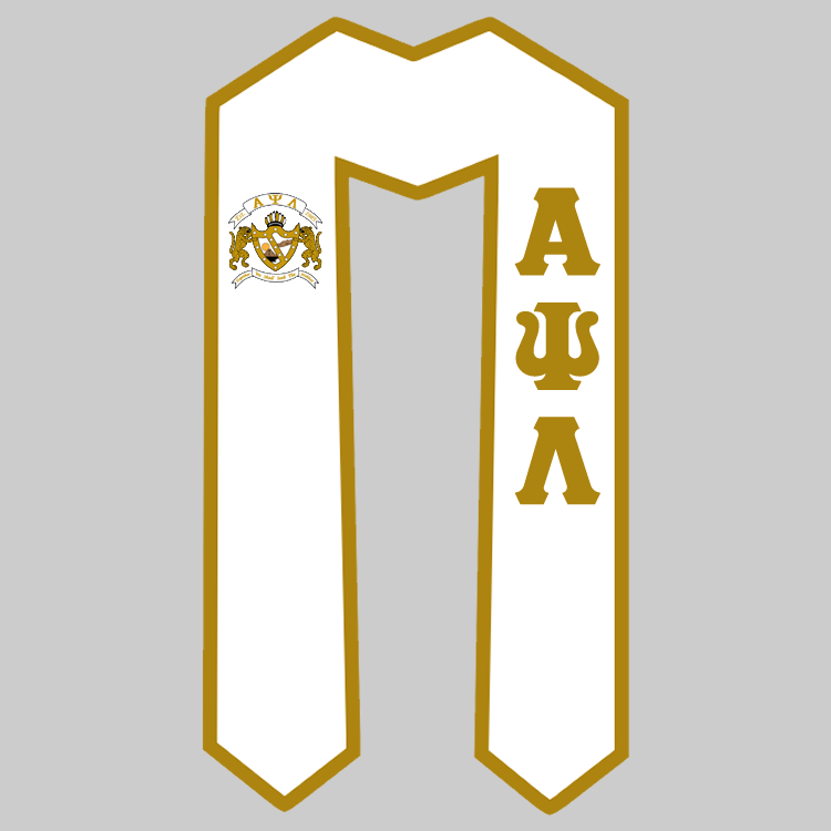 Greek nation Fraternity & Sorority - Alpha Psi Lambda Greek Letters and Crest Stole