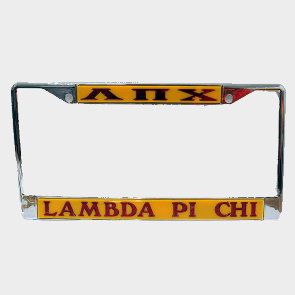 Greek nation Fraternity & Sorority - Lambda Pi Chi License Plate [Red ...