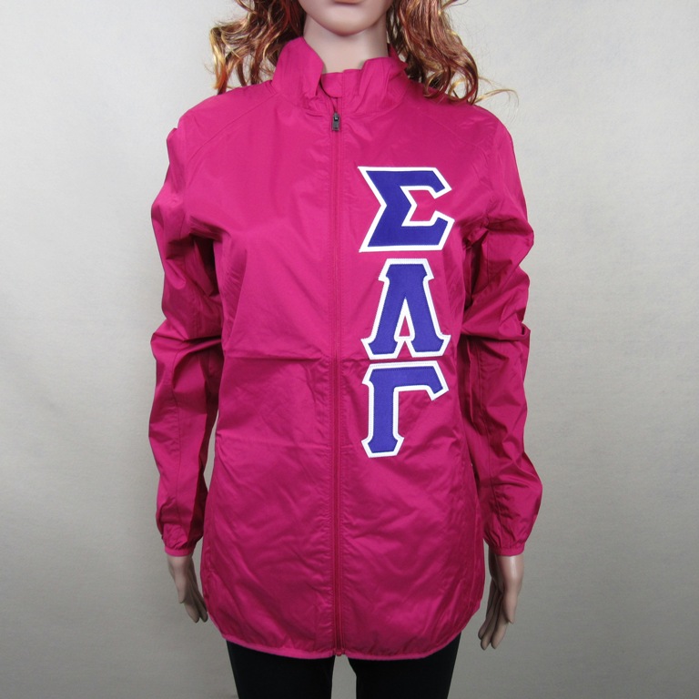 Greek nation Fraternity & Sorority - Sigma Lambda Gamma Fuchsia Windbreaker