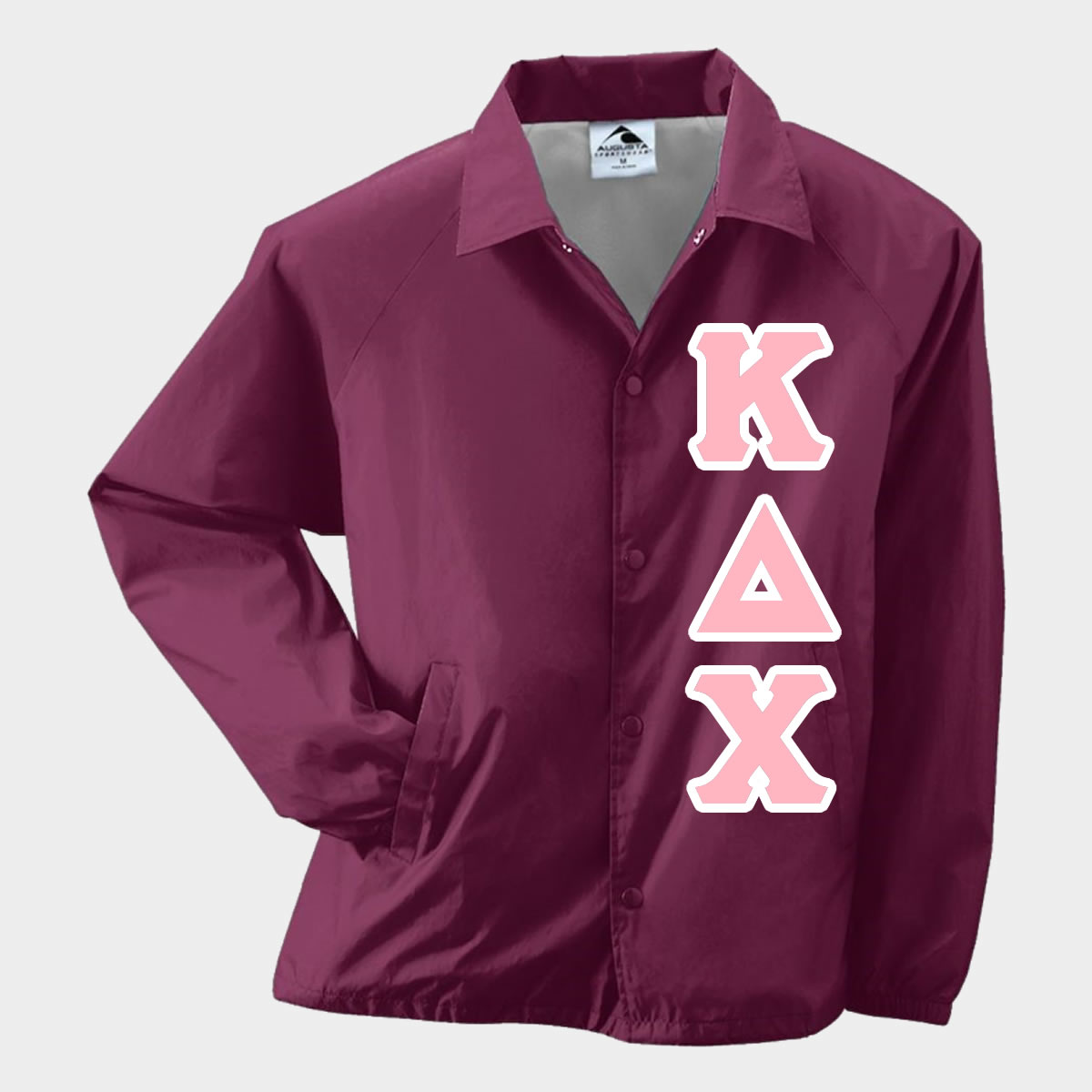 Greek nation Fraternity & Sorority - Kappa Delta Chi Maroon Coach Jacket